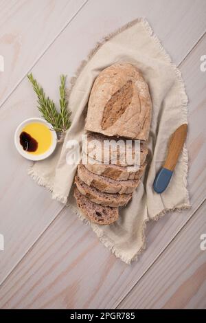 Olive flavour loaf Types of bread Stock Photo - Alamy