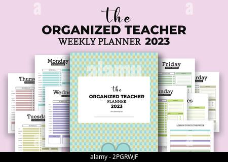 Minimalist planning. Daily and weekly planner templates. Illustration ...