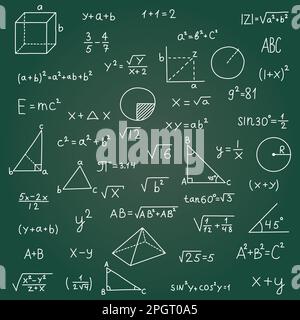 Hand drawn math symbols icon in flat style. Mathematics formula vector ...