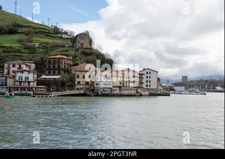 Panorama on Pasaia, pais Basco, from the other side of the river ...