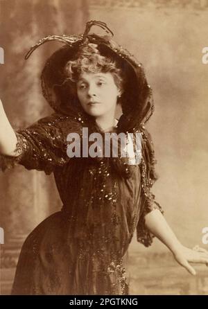 Portrait of Gabrielle Rejane - a French actress. Illustration of the ...