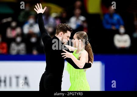 Anastasia POLIBINA & Pavel GOLOVISHNIKOV (POL), during Ice Dance Rhythm ...