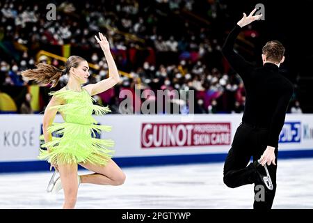 Anastasia POLIBINA & Pavel GOLOVISHNIKOV (POL), during Ice Dance Rhythm ...