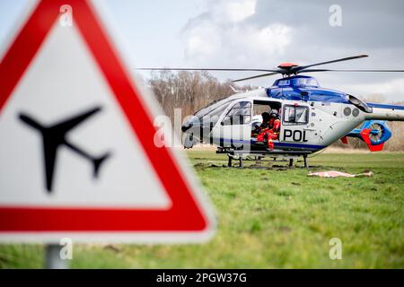 Eurocopter EC-135 helicopter belonging to the Irish Garda Siochana ...