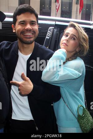 MAE WHITMAN and CARLOS VALDES in UP HERE (2023), directed by THOMAS ...