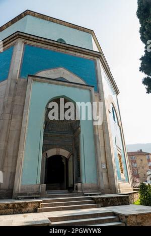 Green Tomb view. The Green Tomb -Yesil Turbe- is a mausoleum of the ...