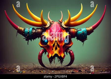 Horror head exposed Stock Photo - Alamy