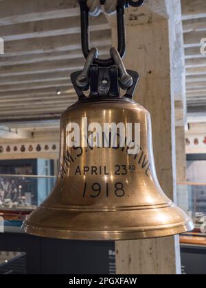 A Historic ships bell in the museum in Campeche Mexico Stock Photo - Alamy