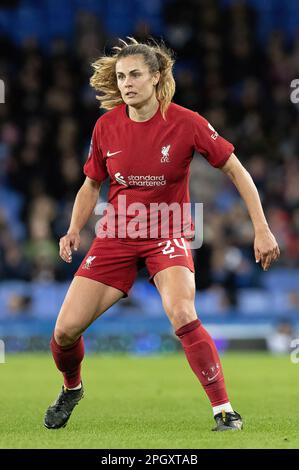 Katie Stengel of Liverpool during the Barclays FA Women’s Super League ...