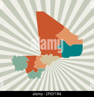 color map of Mali country Stock Vector Image & Art - Alamy