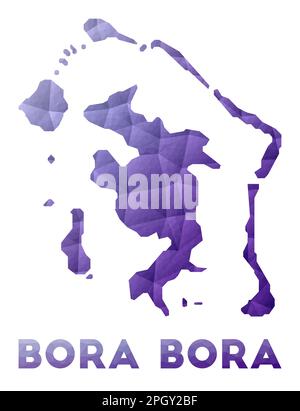 Bora Bora island map icon illustration design Stock Vector Image & Art ...