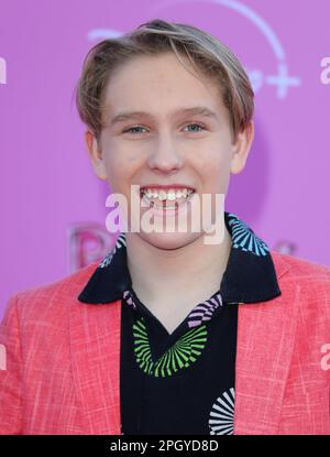 Luke Busey arrives at the Disney+'s Original Series RENNERVATIONS Los ...