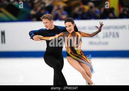 SAITAMA, JAPAN - MARCH 25: Madison Chock and Evan Bates of the United ...