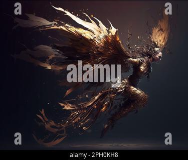 3D rendering of a death angel Stock Photo - Alamy