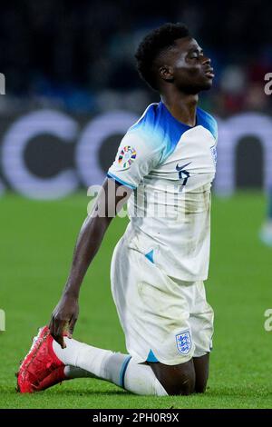 Bukayo Saka of England looks dejected during the FIFA World Cup 2026 ...