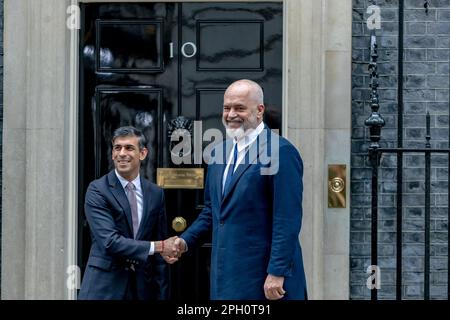 Prime Minister Rishi Sunak with Albanian Prime Minister Edi Rama in 10 ...