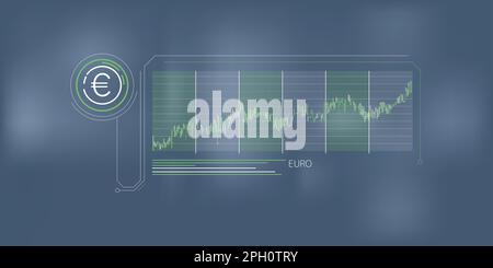 Simple infographic of rising euro exchange rate Stock Photo - Alamy