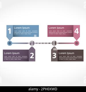 Timeline template with numbers, vector eps10 illustration Stock Vector ...