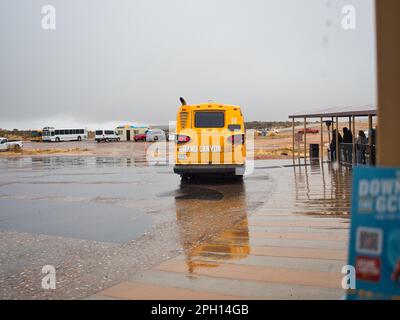 Peach Springs, AZ - March 16, 2023 - Grand Canyon West Rim Shuttle Bus ...