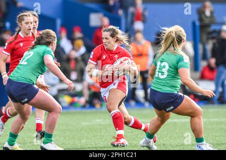 Kerin Lake of Wales during the TikTok Women’s Six Nations match Wales ...