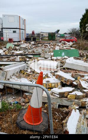 Remains of Second World War RAF Rochford wartime building flattened for ...
