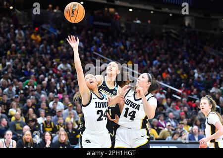Iowa Hawkeyes guard Gabbie Marshall (24) poses for a portrait during ...