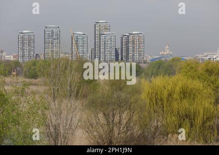 Bucharest, Romania - 25 March, 2023: Vacaresti Nature Park in Bucharest ...