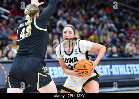 Iowa Hawkeyes guard Gabbie Marshall (24) poses for a portrait during ...