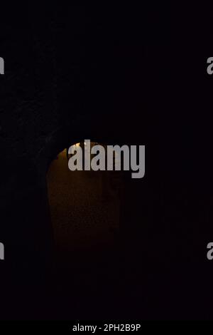 Staircase that leads to a crypt in a church Stock Photo - Alamy