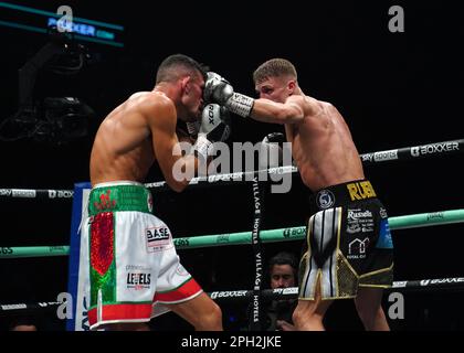 Michael Gomez Jr (left) and Levi Giles in the BBBofC English Super ...