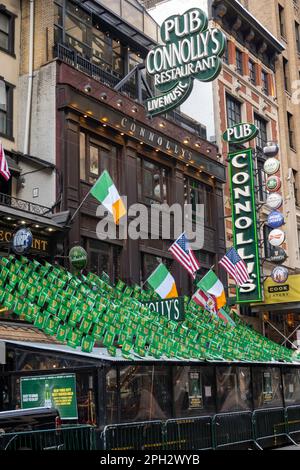 Connolly's pub and restaurant is a popular Irish bar in the theater district in Manhattan, 2023 ...