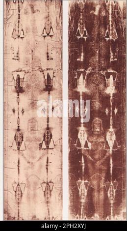 Jesus Christ image from the shroud of Turin. Digital Enhancement ...