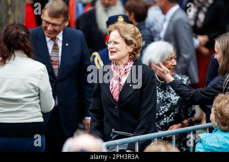 South Australian Governor Frances Adamson outside South Australia’s ...