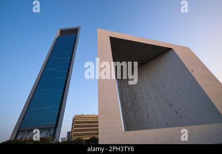 View of the Founder's Memorial, monument, dedicated to Sheikh Zayed bin ...