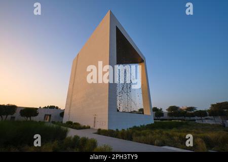View of the Founder's Memorial, monument, dedicated to Sheikh Zayed bin ...