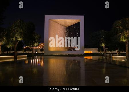 View of the Founder's Memorial, monument, dedicated to Sheikh Zayed bin ...
