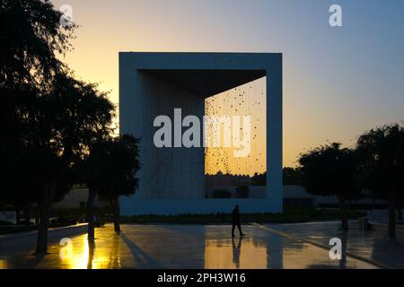 View of the Founder's Memorial, monument, dedicated to Sheikh Zayed bin ...