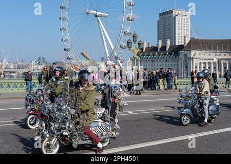 Mods back in London Stock Photo - Alamy