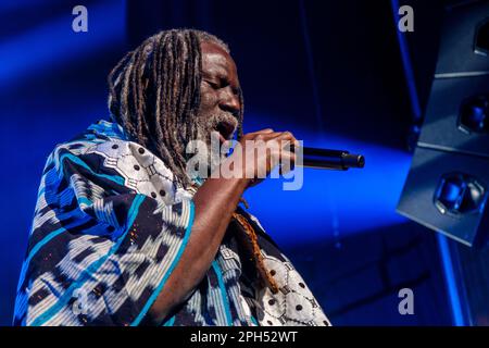 The ivorian reggae singer Tiken Jah Fakoly performs live in Brussels ...