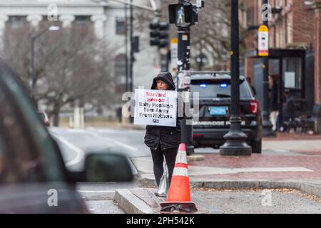 PETA protesters at Harvard University, outraged over cruel and unusual ...