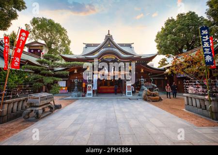 Fukuoka, Japan - Nov 20 2022: Kushida shrine in Hakata ward, founded in ...