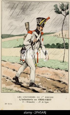 grenadier du 15e de ligne sous le 1er Empire par Martinet, french line ...