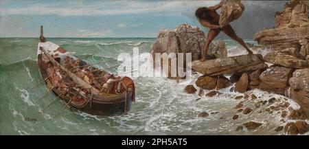 Odysseus and Polyphemus 1896 by Arnold Böcklin (1827–1901, the Cyclops ...