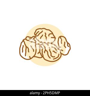 Dried persimmon black line icon. Natural organic super food. Pictogram ...