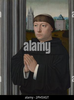 An Augustinian Friar (?) Praying circa 1515 by Gerard David Stock Photo ...