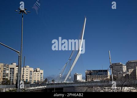 Chords Bridge, also called the Bridge of Strings or Jerusalem Light ...