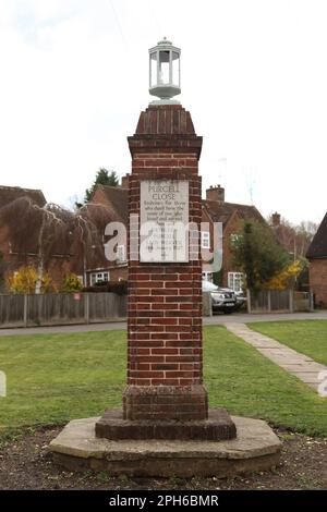 Memorial to Lady Weaver, Kathleen Purcell, Purcell's Close, homes built ...