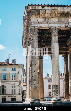 Roman temple (Temple of Augustus and Livia). Vienne was a major centre ...