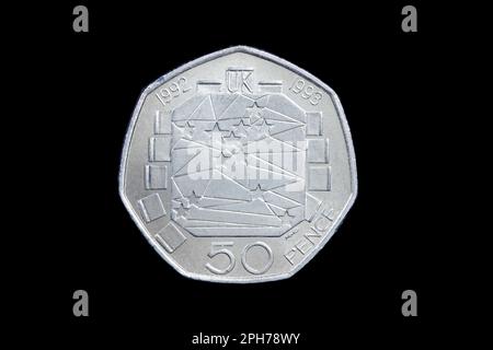 The 1992-1993 50p celebrates the UK's presidency of the European ...