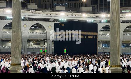 MECCA, SAUDI ARABIA - March 27 2023: The Holy Kaaba, Masjid Al Haram in ...